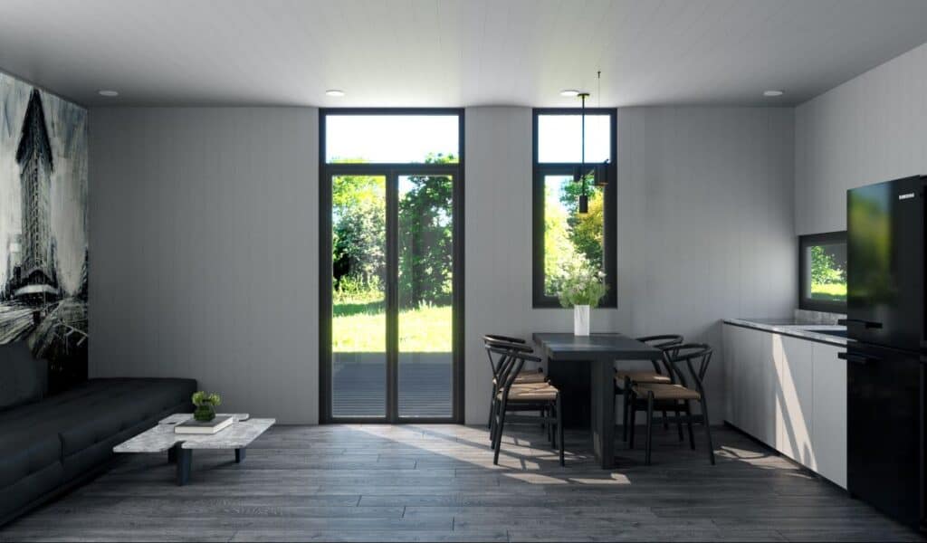 Xây nhà container 2 phòng ngủ 48m2 NC25 giá bao nhiêu?